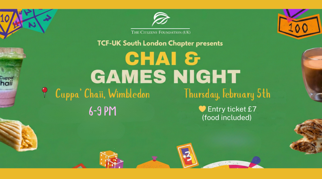 TCF-UK South London Chapter presents Chai & Games Night - The Citizens ...
